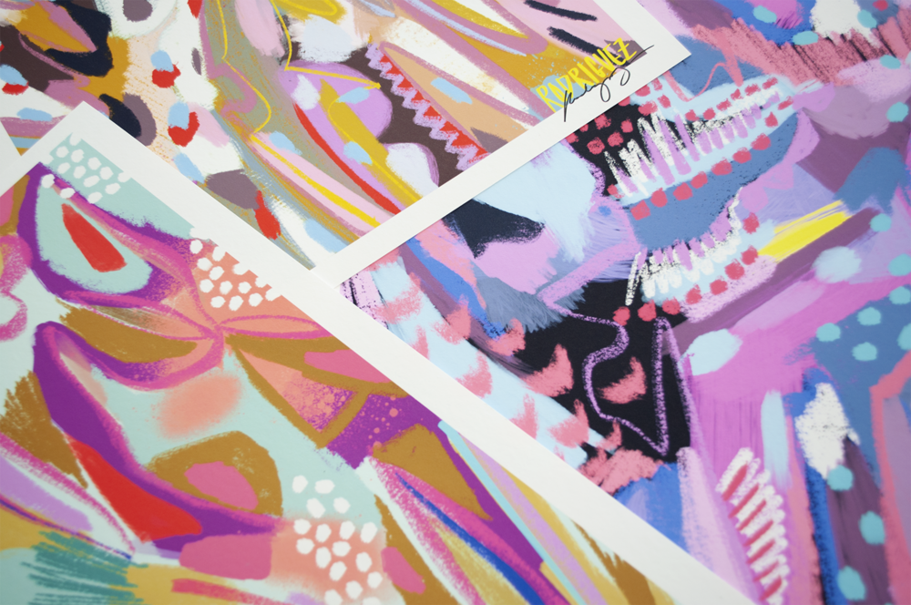 Abstract Art Print - Honeydew by Marianne Angeli Rodriguez | 11"x14 ...